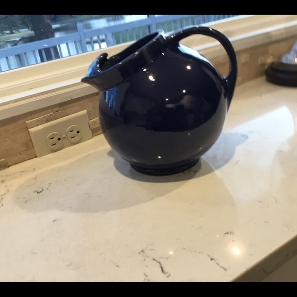 Vintage | Dining | Vintage Fiestaware Cabalt Blue Stoneware Pitcher ...